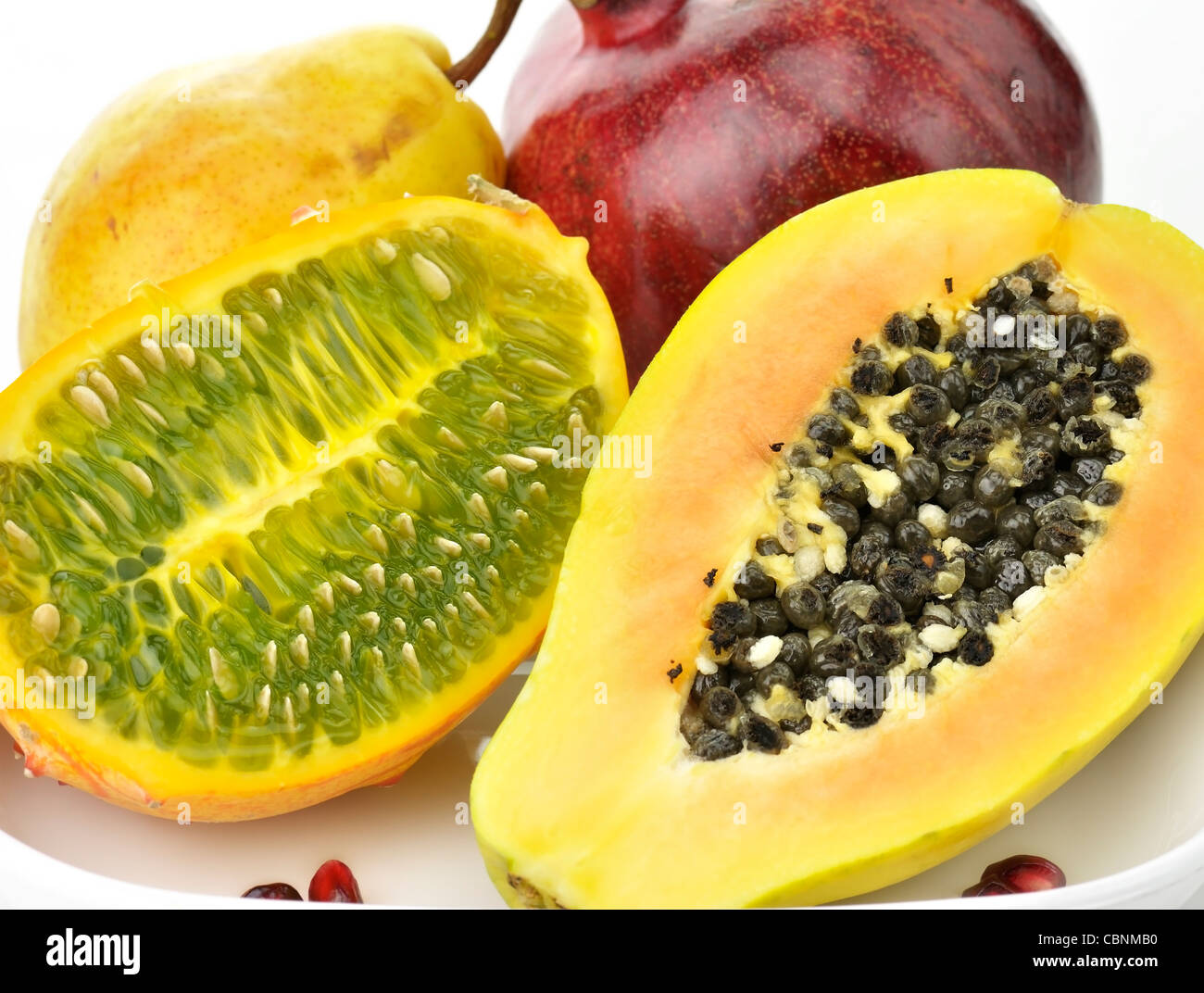 Large assortment tropical fruits on hi-res stock photography and images ...
