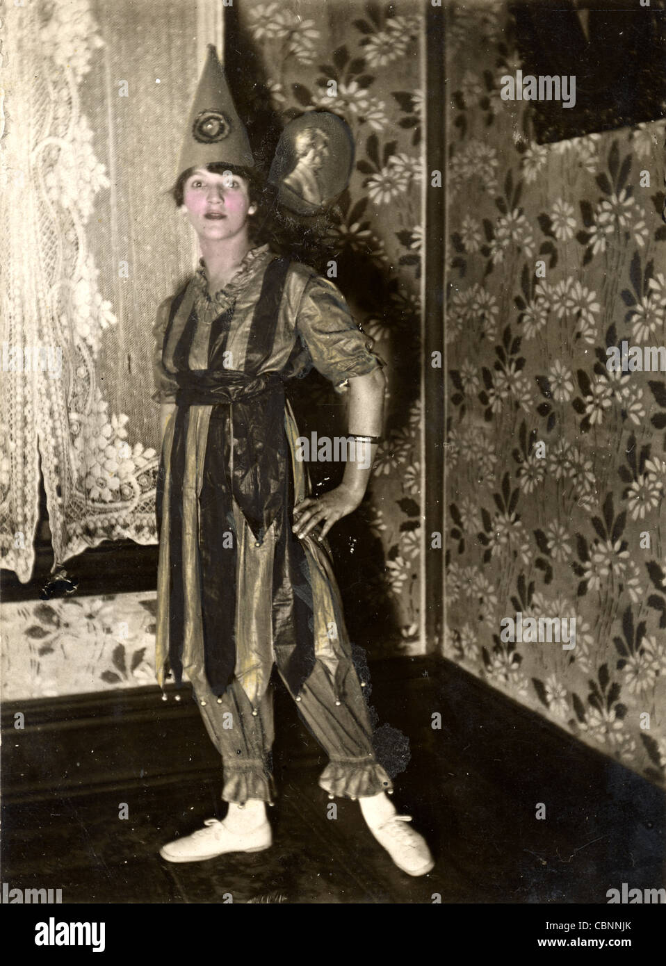 Jester in hat hi-res stock photography and images - Alamy