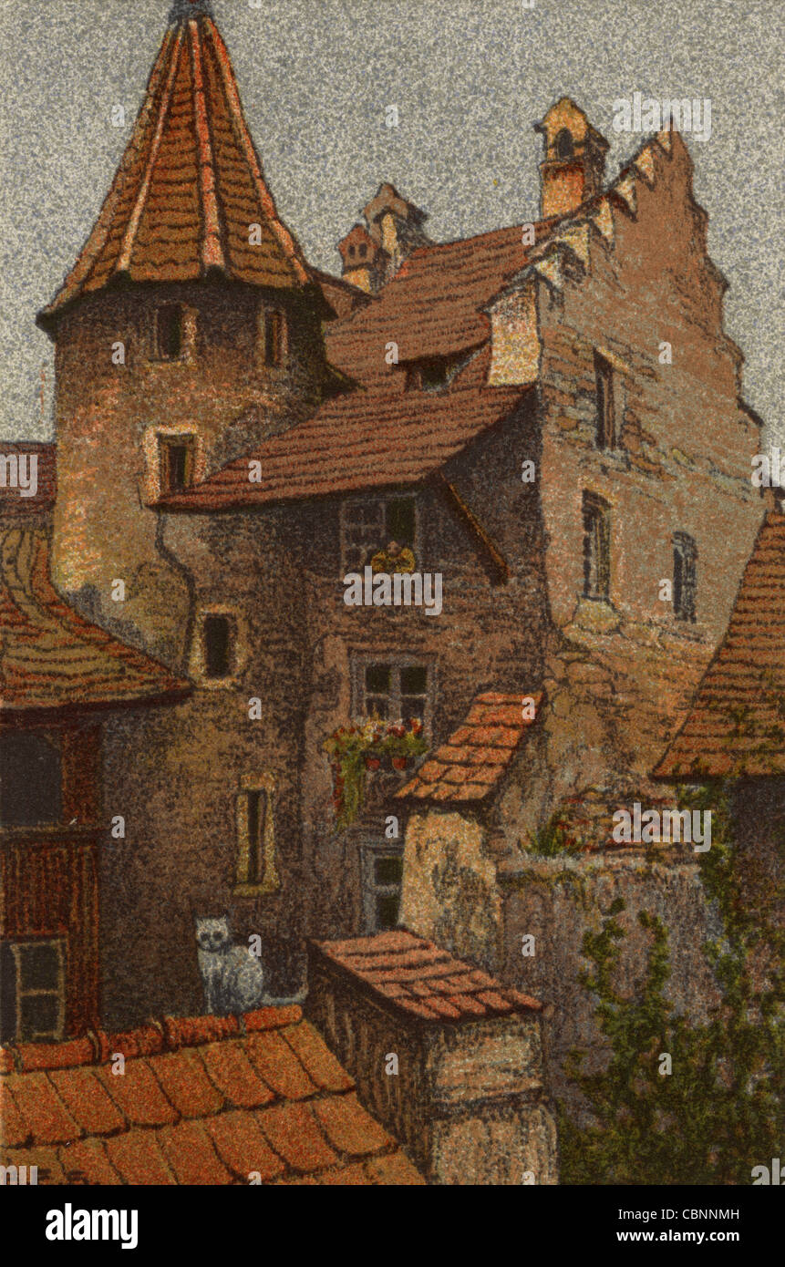 German Medieval Town #5 Stock Photo - Alamy