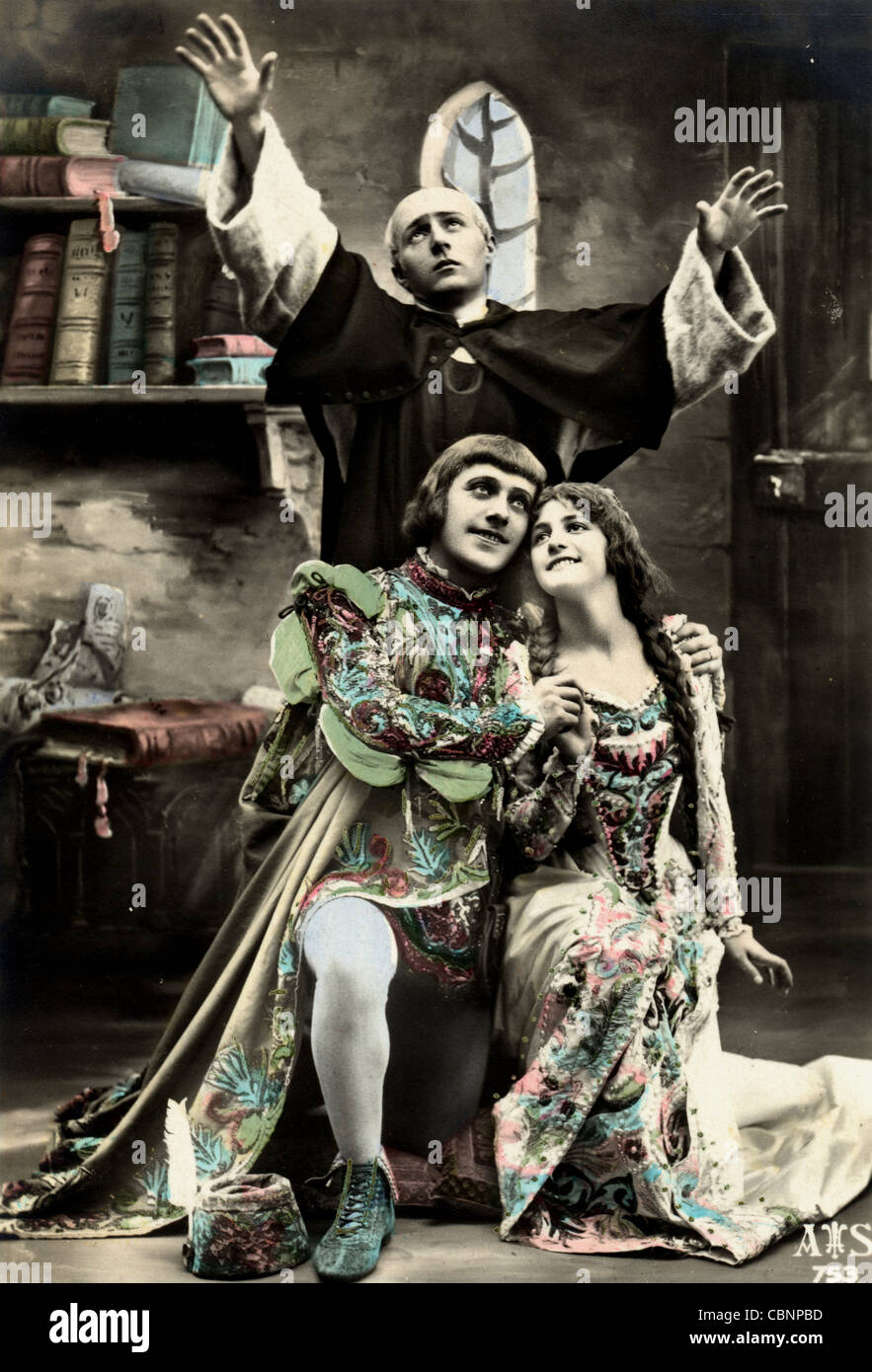 Romeo & Juliet Blessed by Priest Stock Photo - Alamy