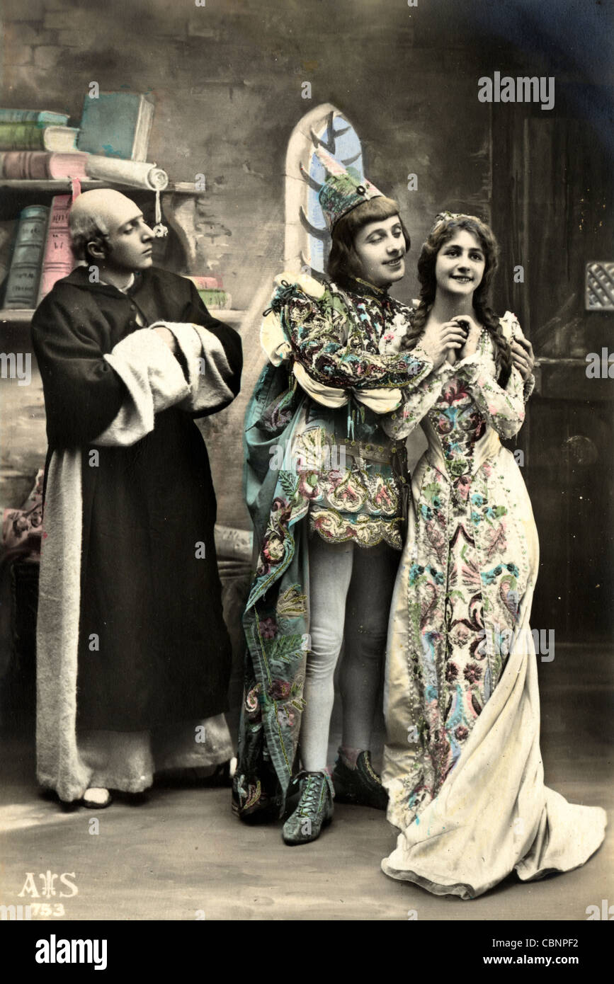 Priest Marrying Renaissance Couple Stock Photo - Alamy