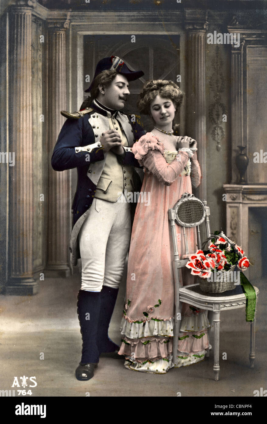 18th Century Upper Class Lovers Stock Photo - Alamy