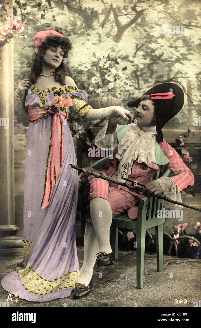 18th Century Upper Class French Lovers Stock Photo - Alamy