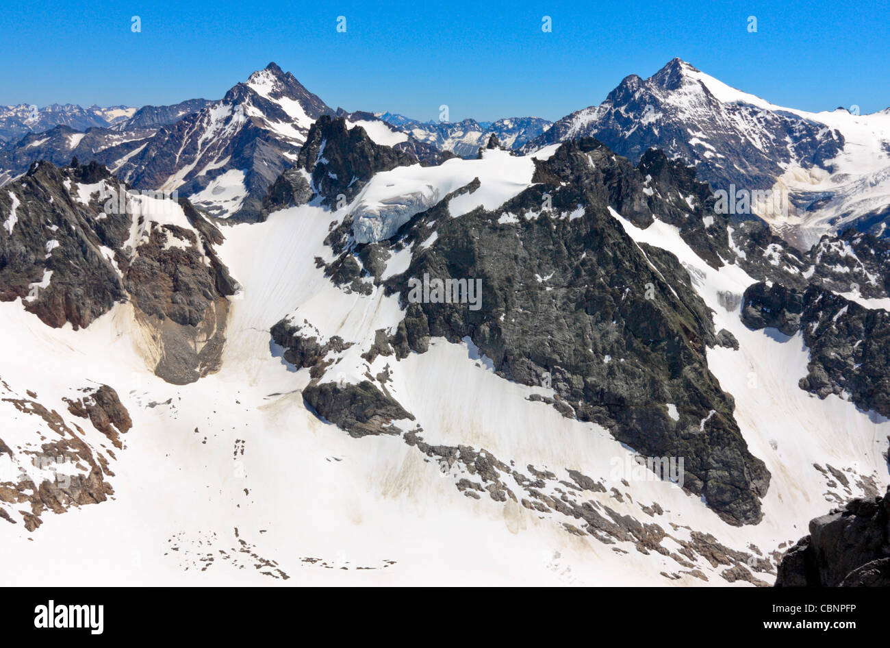 Mountain Peaks of the Swiss Alps Stock Photo - Alamy