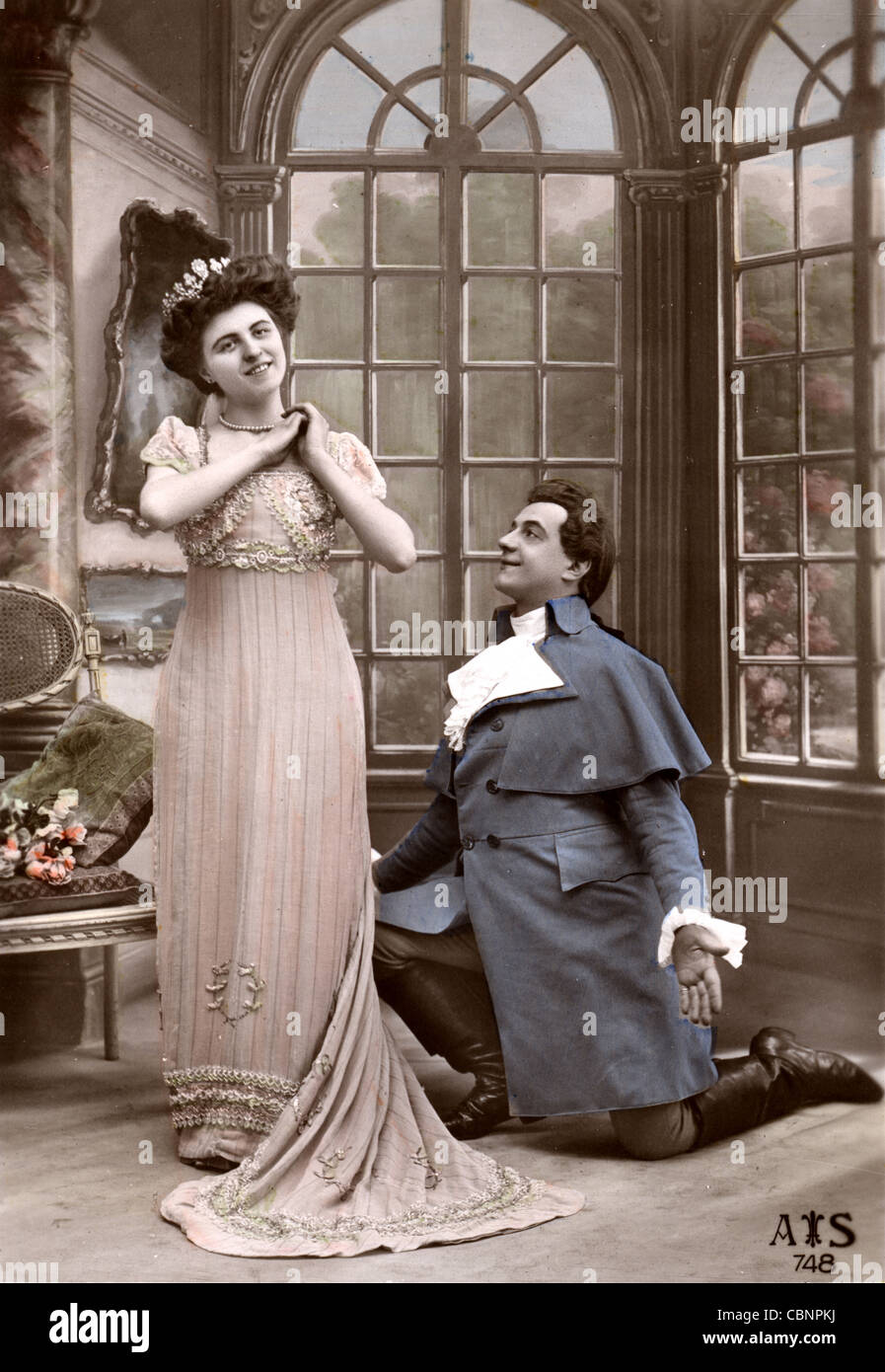 18th Century Upper Class Man Proposing Stock Photo - Alamy