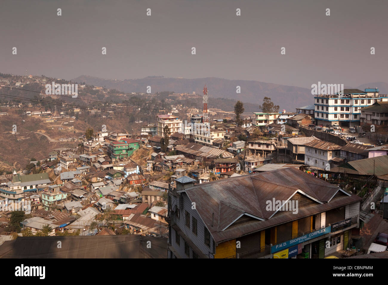 India, Nagaland, Kohima, town centre skyline Stock Photo - Alamy