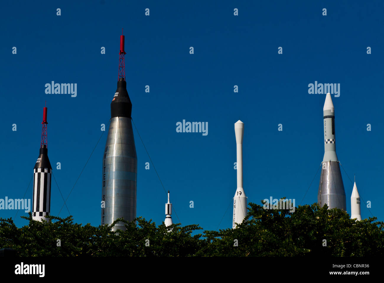 Rocket Garden at Kennedy Space Center Stock Photo - Alamy