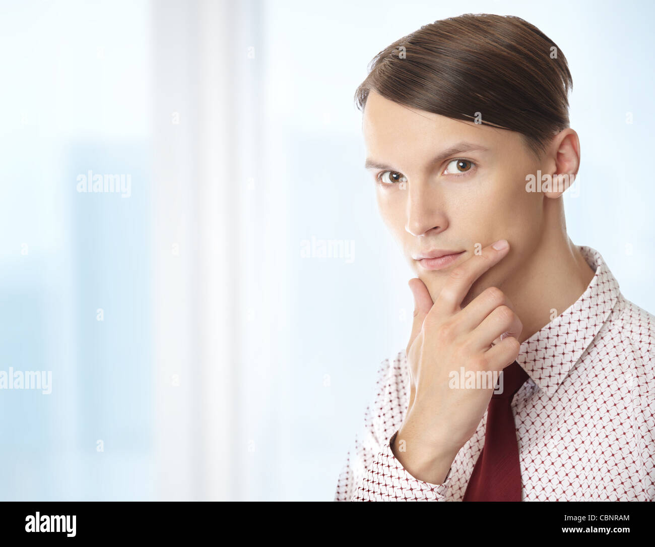 Serious businessman brainstorm look hi-res stock photography and images ...