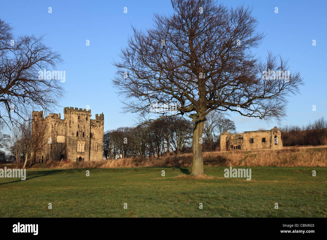 Hylton Castle and chapel Sunderland, North East England Stock Photo - Alamy