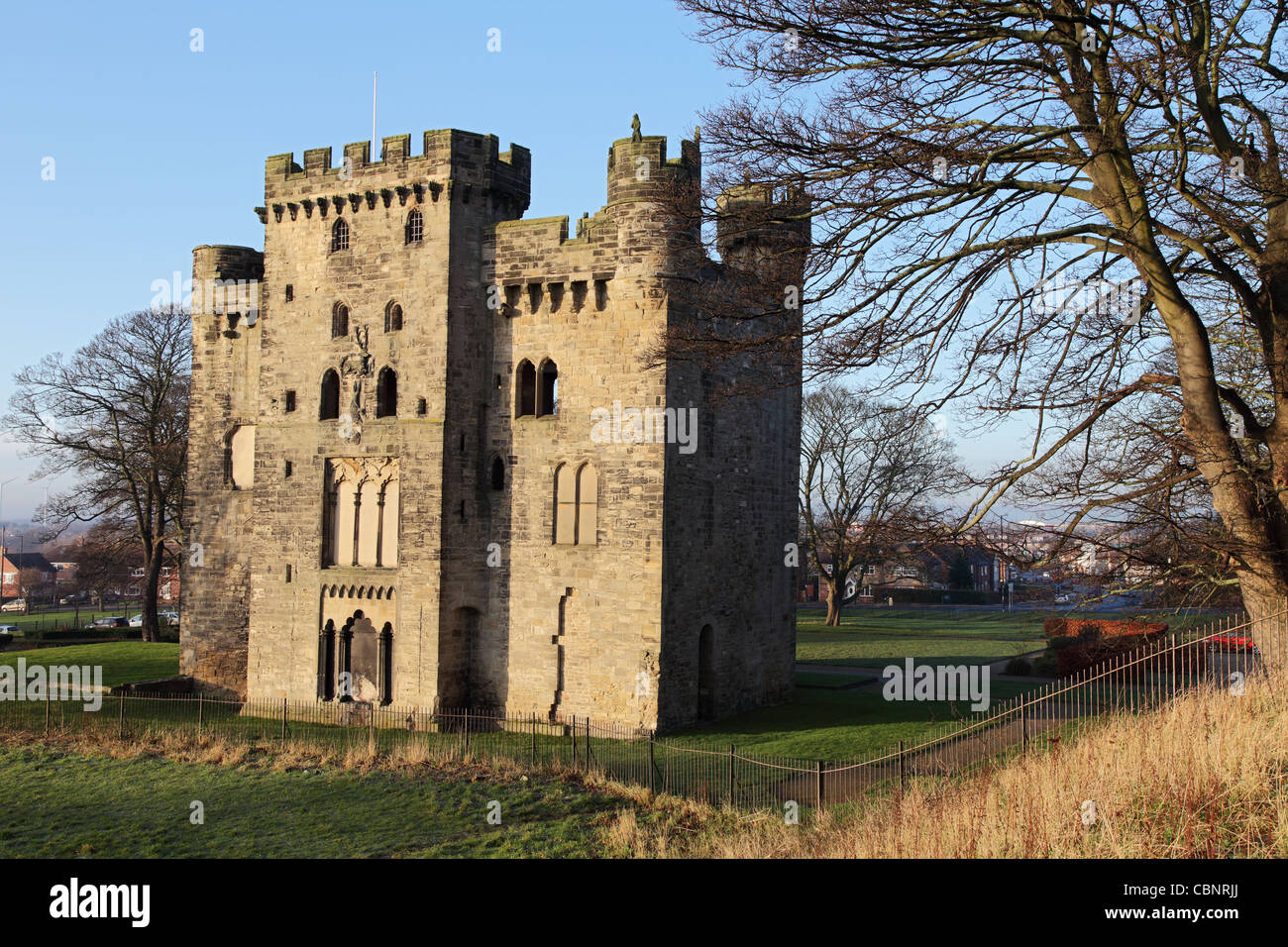 Hylton Castle east facade Sunderland, North East England Stock Photo ...