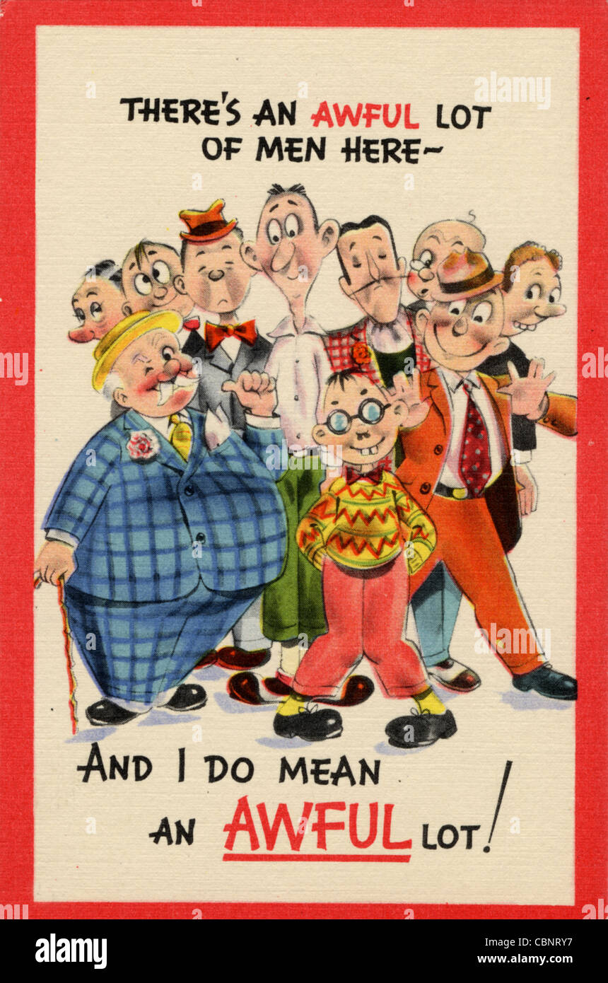 An Awful Of Men Stock Photo - Alamy