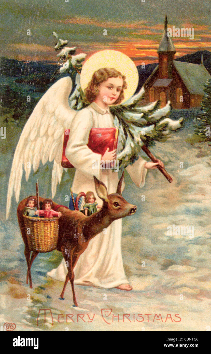 Retro christmas artwork hi-res stock photography and images - Alamy