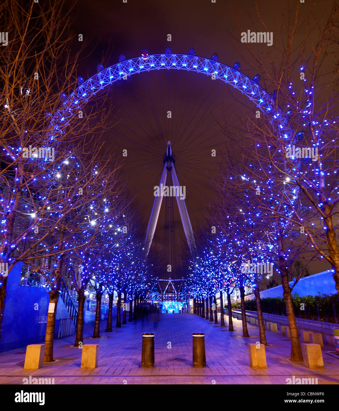The London Eye at night, Southbank, London, UK Stock Photo - Alamy