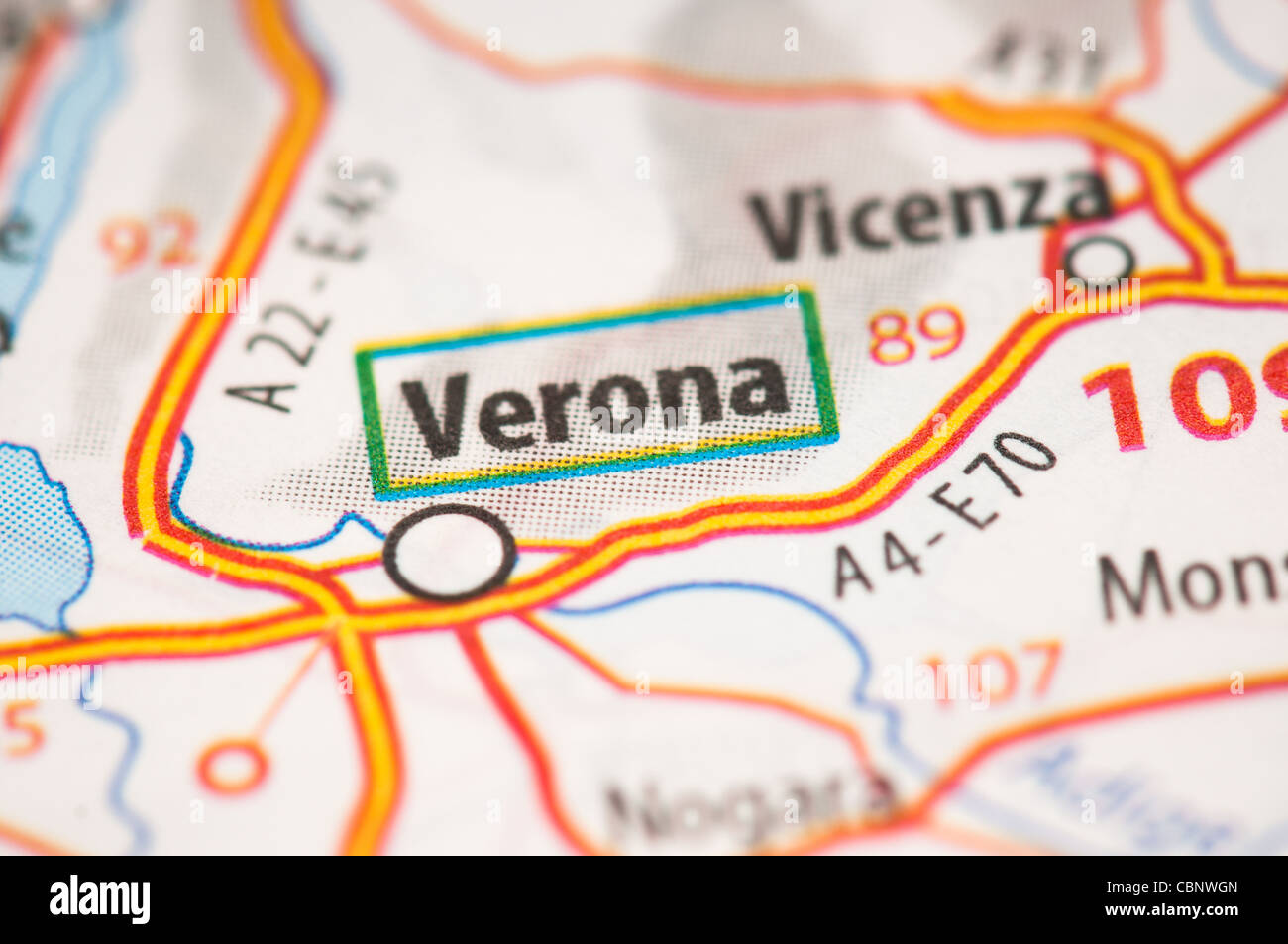 Map of verona hi-res stock photography and images - Alamy