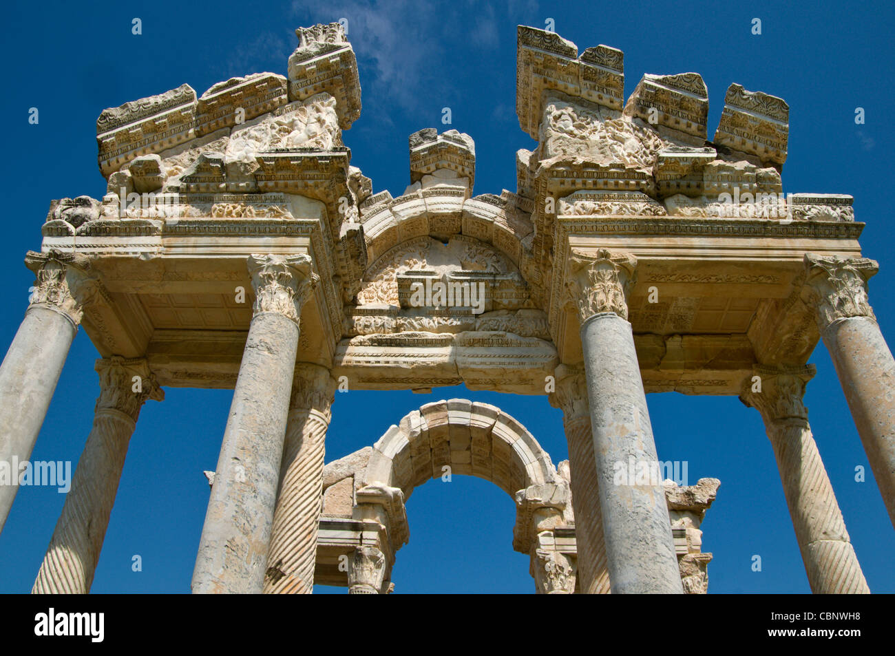 Tetrapylon gate of Aphrodisias archaeology site,Aydin,Geyre,Turkey Stock Photo - Alamy