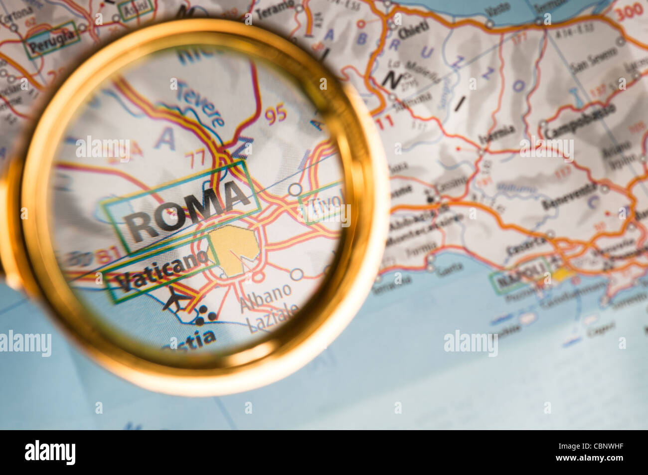Map city rome map pin hi-res stock photography and images - Alamy