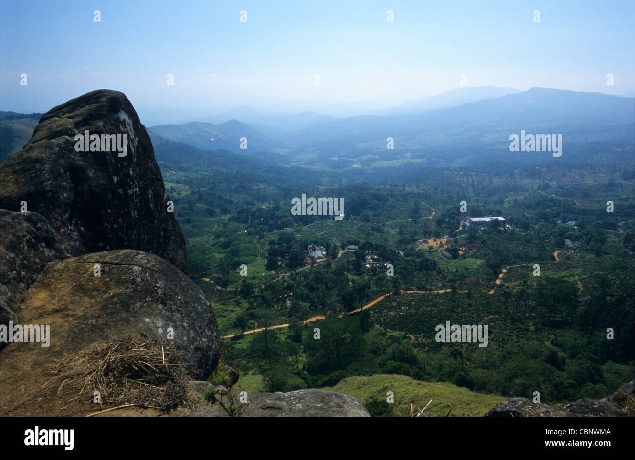 Overview from mountains of Kandy surrounding, Sri Lanka Stock Photo - Alamy