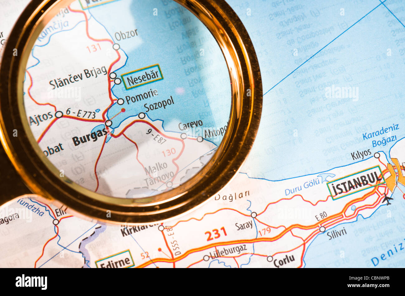 Map of burgas hi-res stock photography and images - Alamy