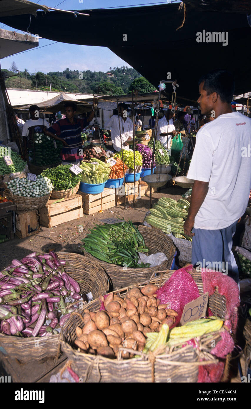 Fresh vegetables, local market, Kandy, Sri Lanka Stock Photo - Alamy
