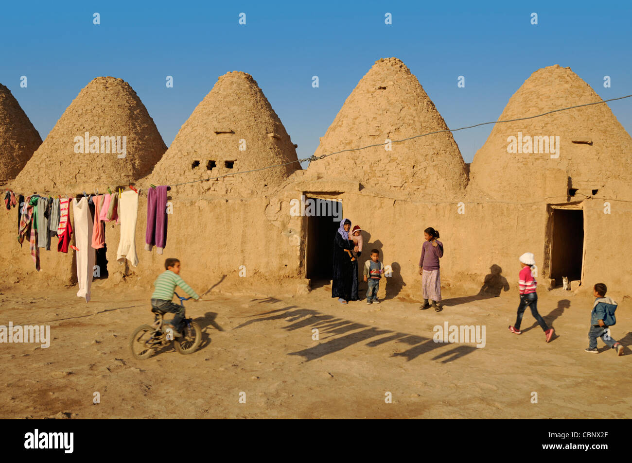 Turkey, Eastern Turkey, Harran, Traditional mud brick Beehive houses ...