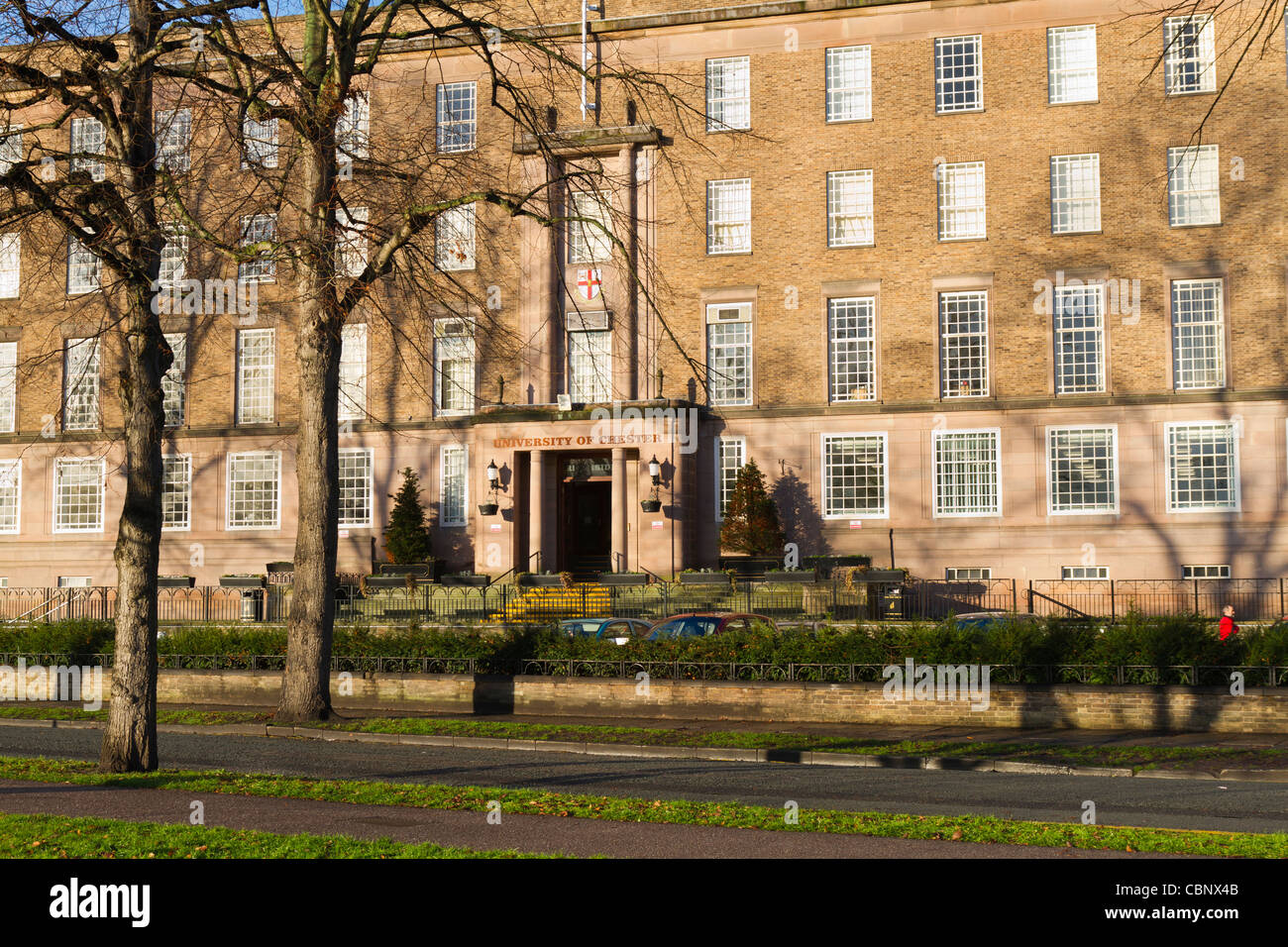 Entrance to the University of Chester Stock Photo - Alamy