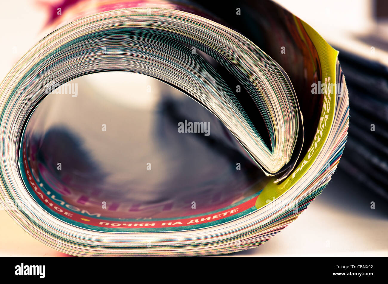 Magazine Roll. Side view Stock Photo - Alamy