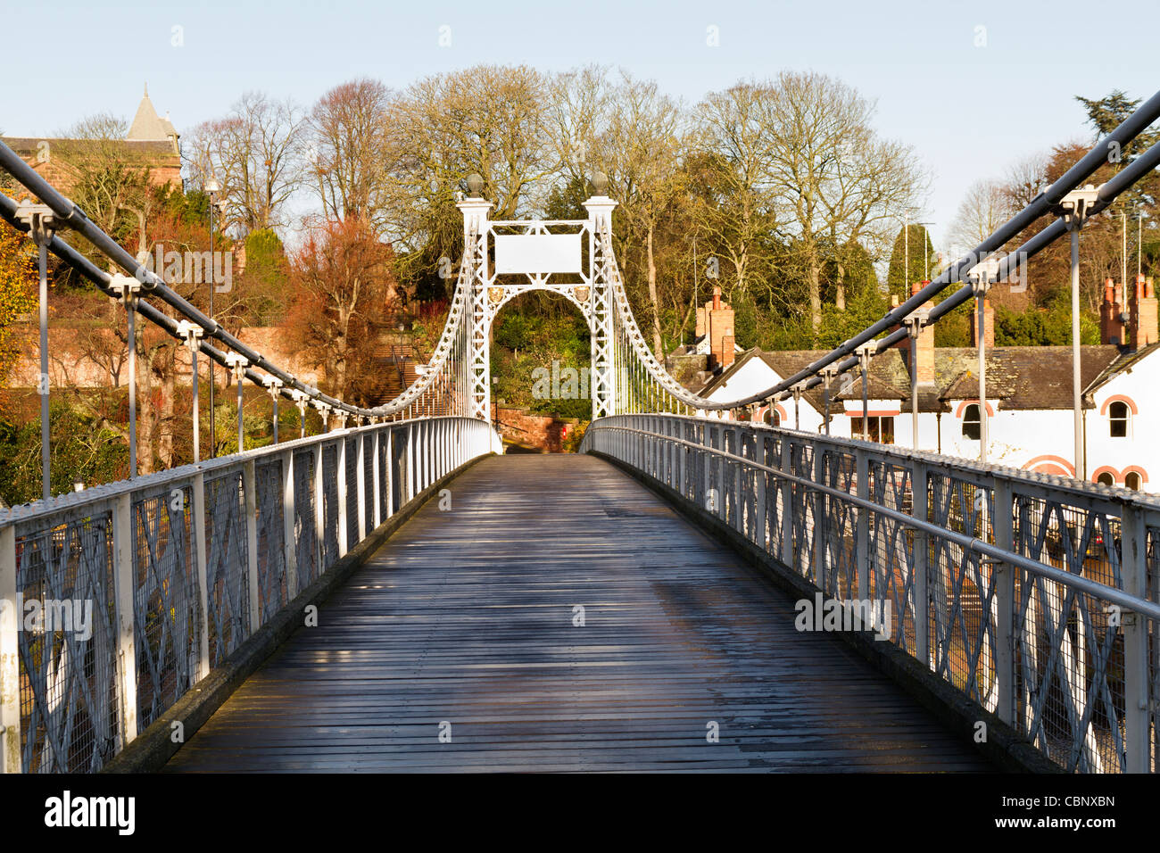 The Queens Park bridge in Chester Stock Photo - Alamy