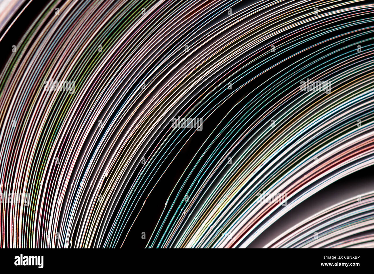 Magazine pages side view hi-res stock photography and images - Alamy