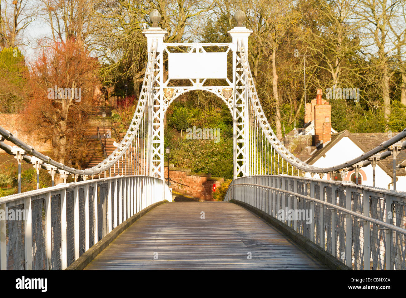 The Queens Park bridge in Chester Stock Photo - Alamy
