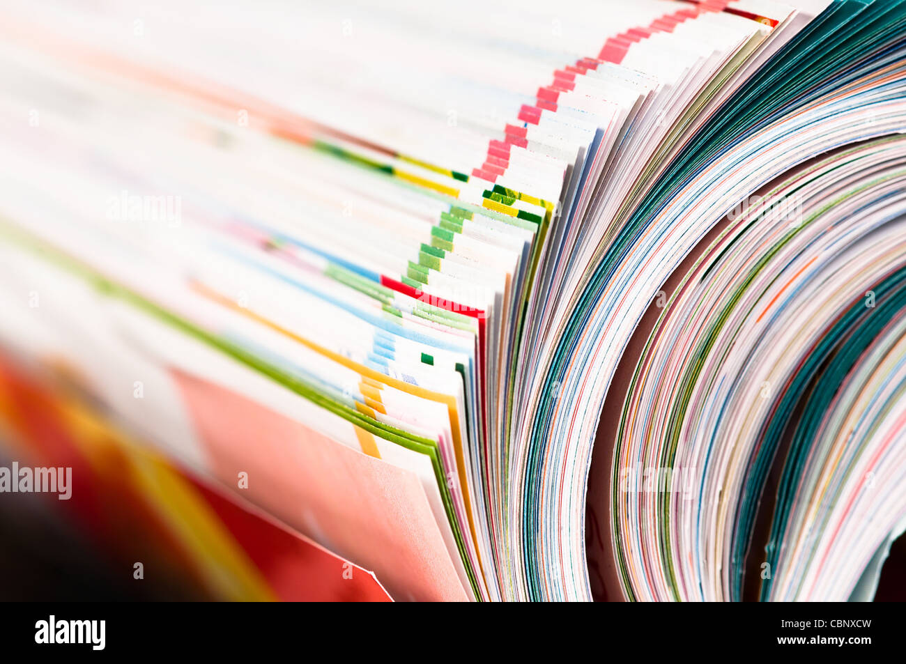 Magazine Roll. Side view Stock Photo - Alamy