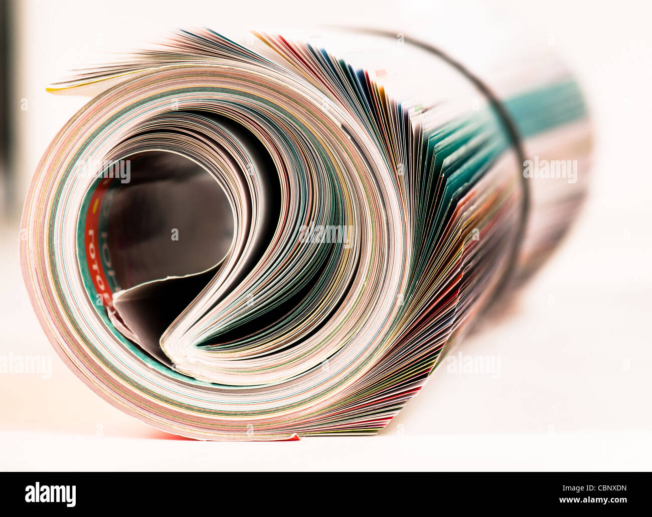 Magazine Roll. Side view Stock Photo - Alamy