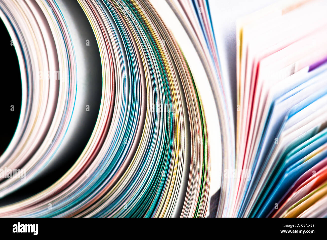 Magazine Roll. Side view Stock Photo - Alamy