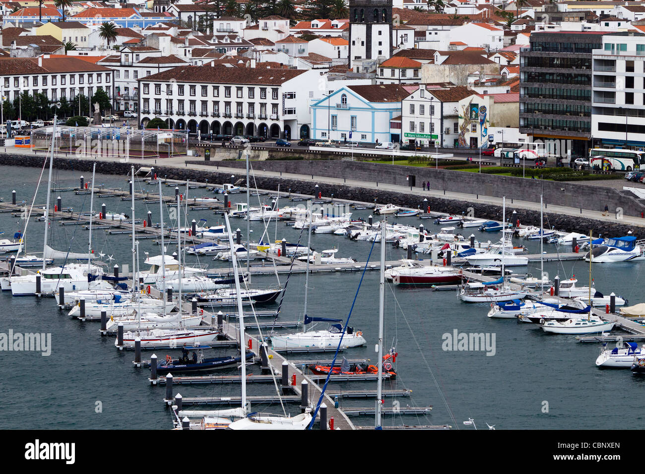 Yacht Marina Ponta Delgada Azores Stock Photo - Alamy