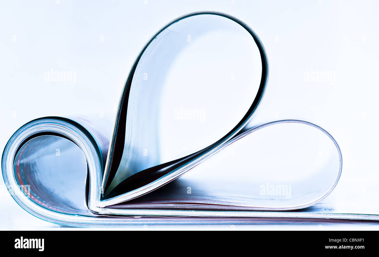 Curved magazine hi-res stock photography and images - Alamy