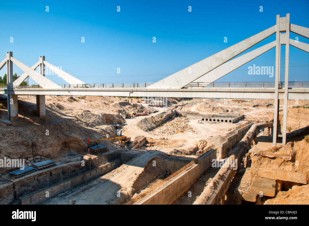 construction of the new bridge in progress Stock Photo - Alamy