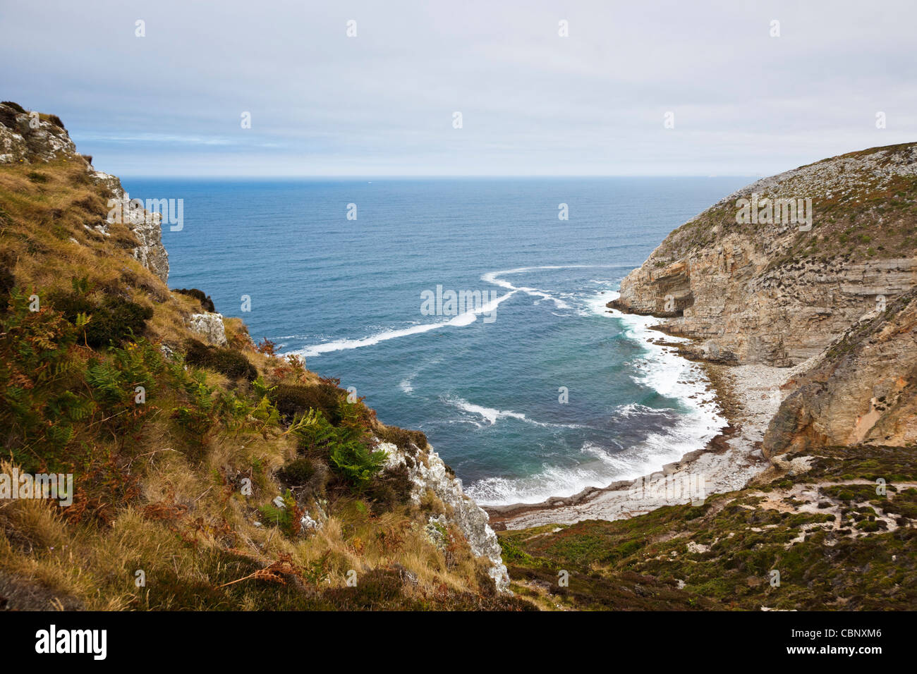 Bay at the Cap de la Chevre on the Crozon Peninsula, Finistere ...