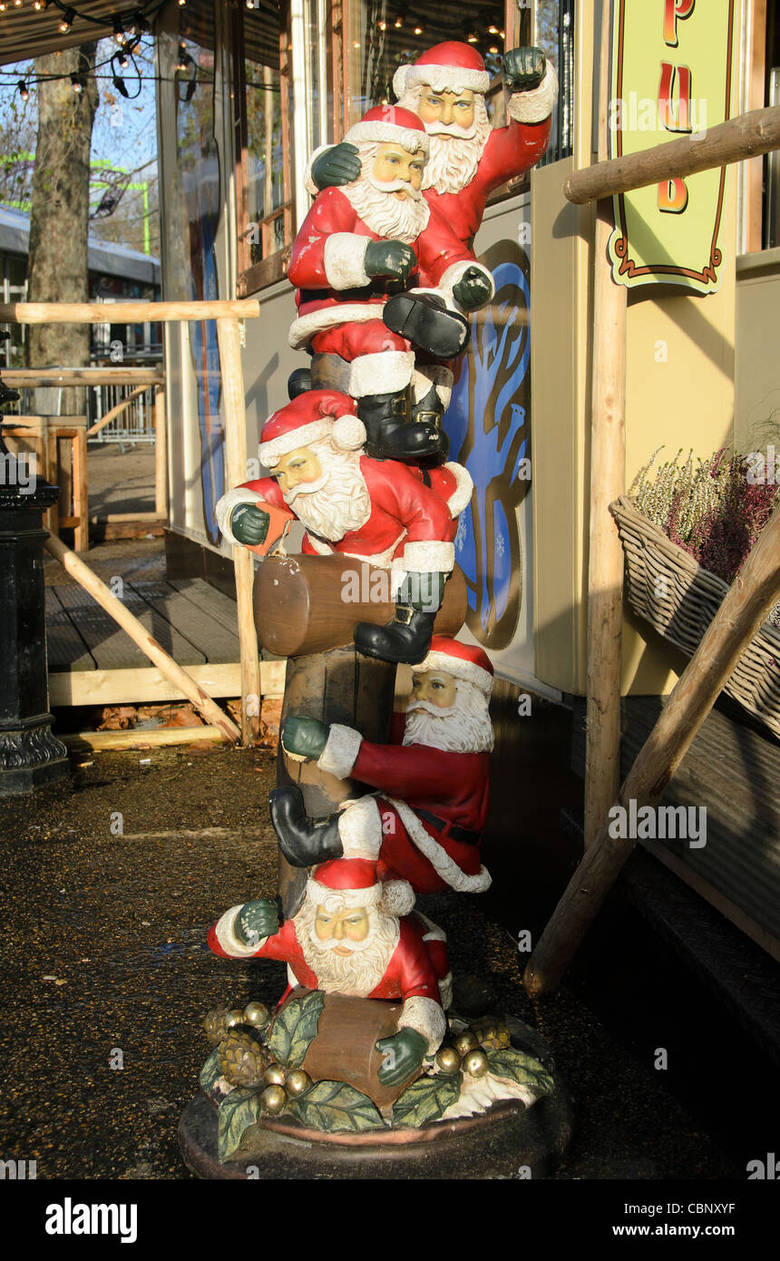 Father Christmas figure at Winter Wonderland in Hyde Park - London ...