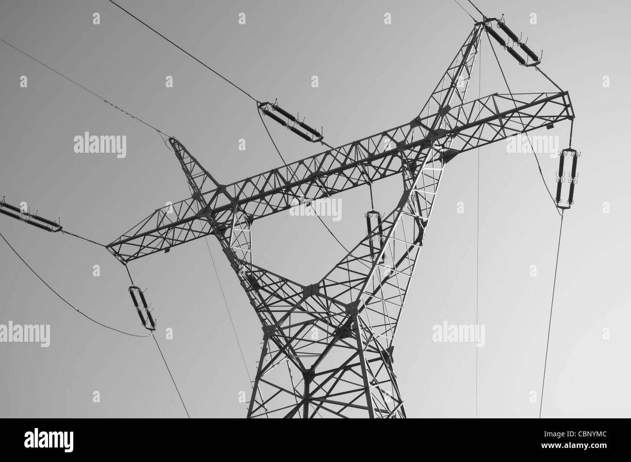 Pylon and transmission power line Stock Photo - Alamy