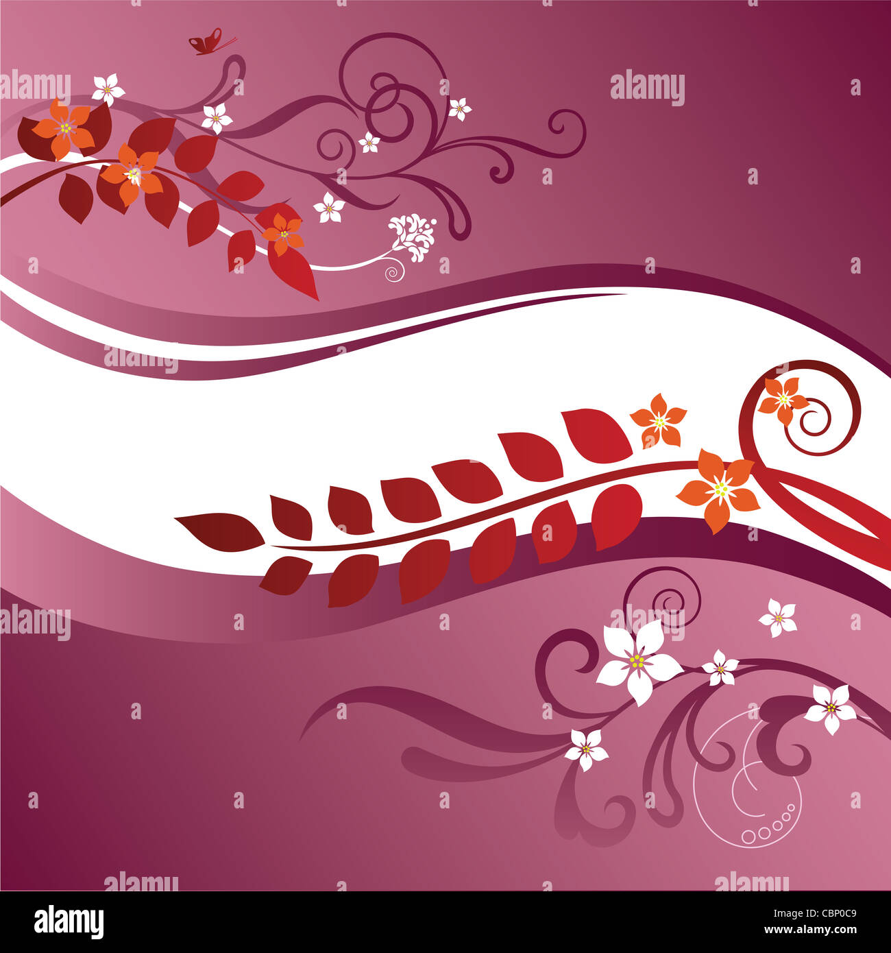 Red Swirl Borders