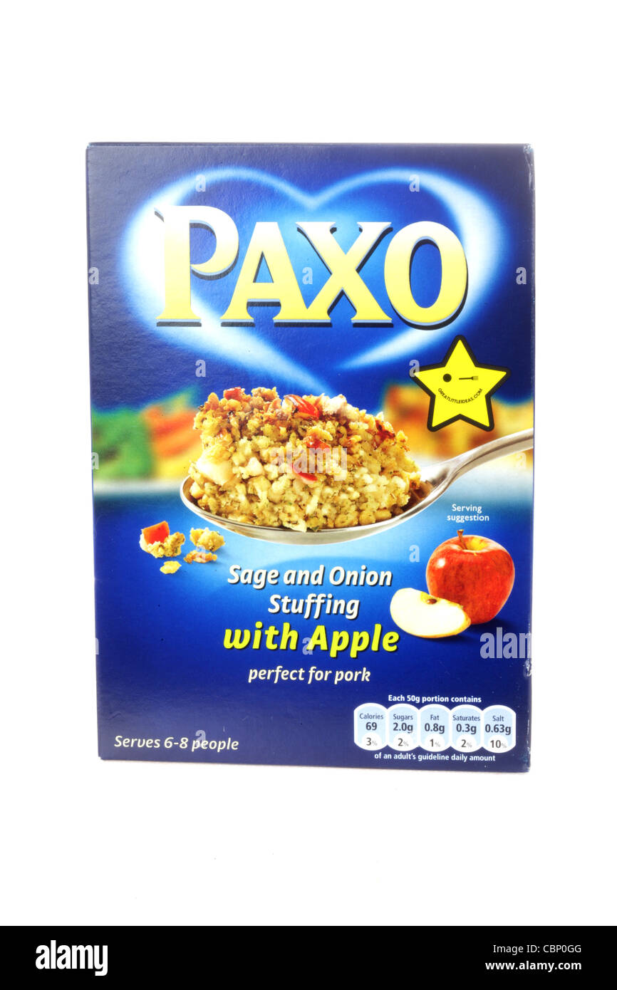 Paxo Sage and Onion Stuffing Stock Photo - Alamy