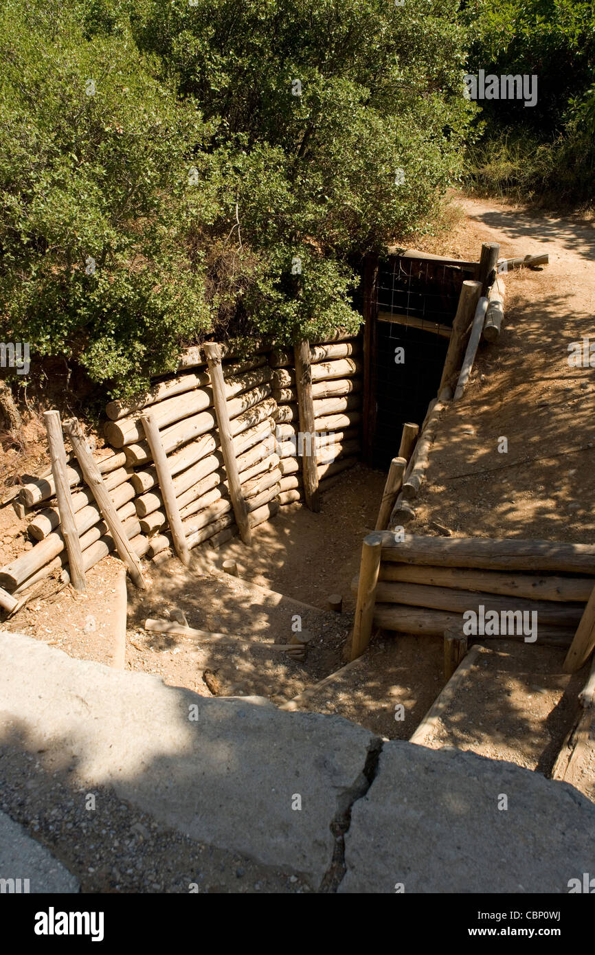 Australian trenches by Johnston's Jolly on Sari Bair Ridge in the Anzac ...
