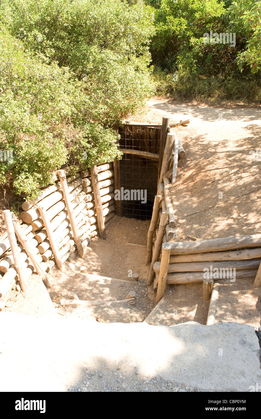 Australian trenches by Johnston's Jolly on Sari Bair Ridge in the Anzac ...