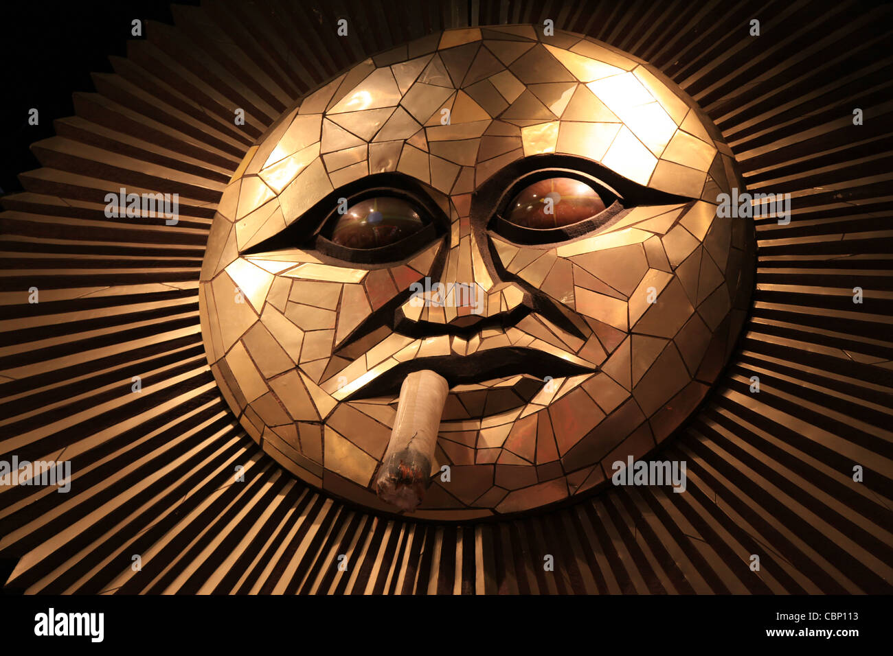 USA, NYC, Manhattan, Golden Sun with cigarette Stock Photo - Alamy
