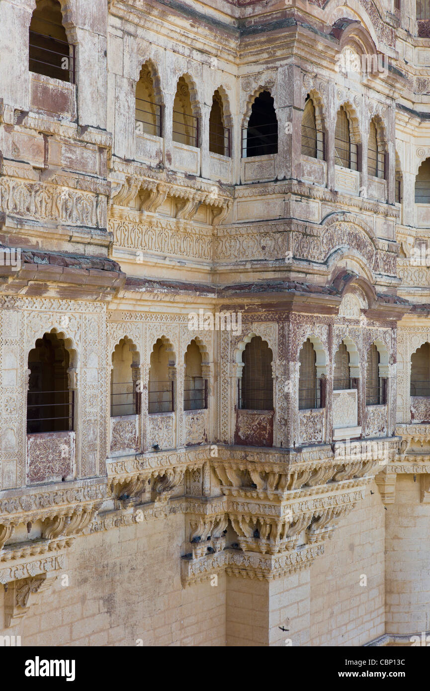 Mehrangarh Fort 19th Century at Jodhpur in Rajasthan, Northern India ...