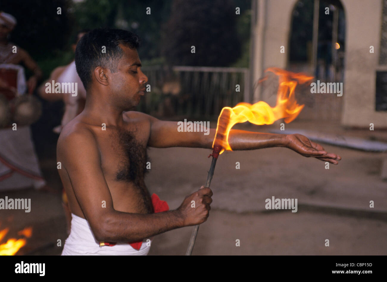 Fire cultural show, Kandy, Sri Lanka Stock Photo - Alamy