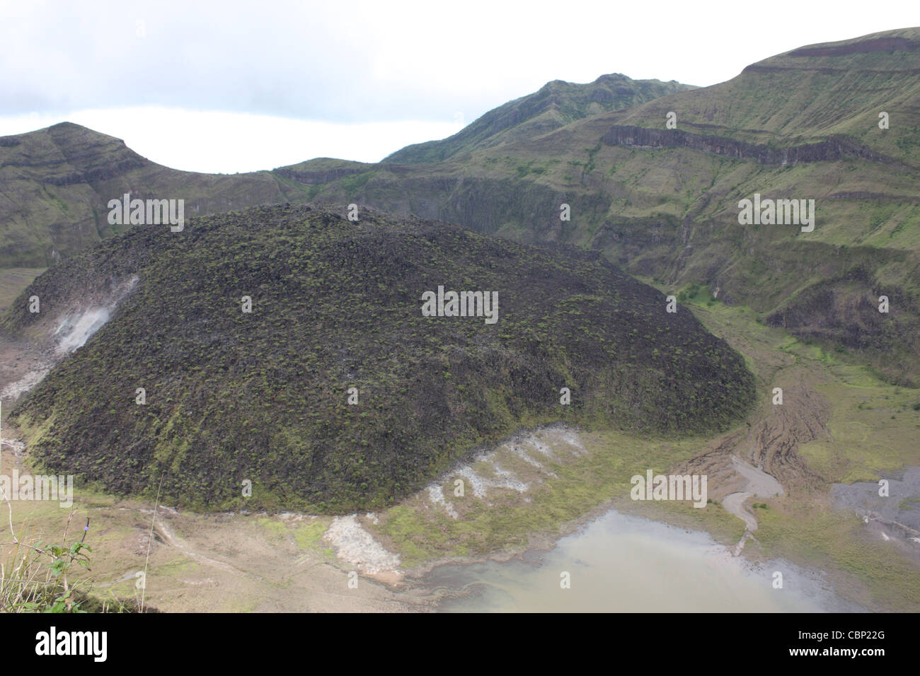 The Volcanic Crater of Soufriere, St Vincent Stock Photo - Alamy