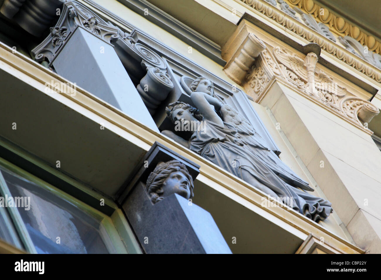 Ancient sculpture of woman in St. Petersburg, Russia Stock Photo - Alamy