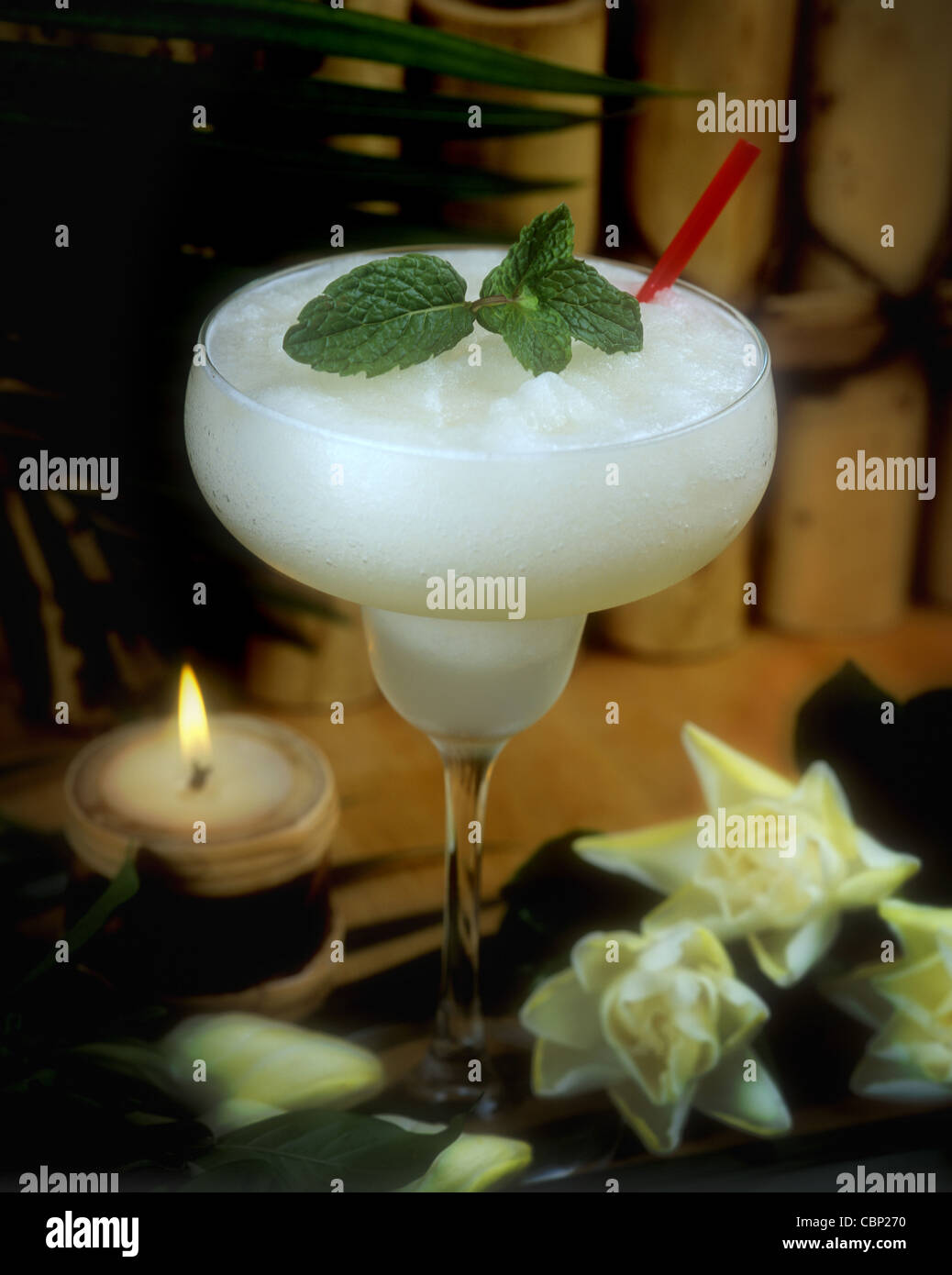 Exotic tropical drinks, Hawaii Stock Photo - Alamy
