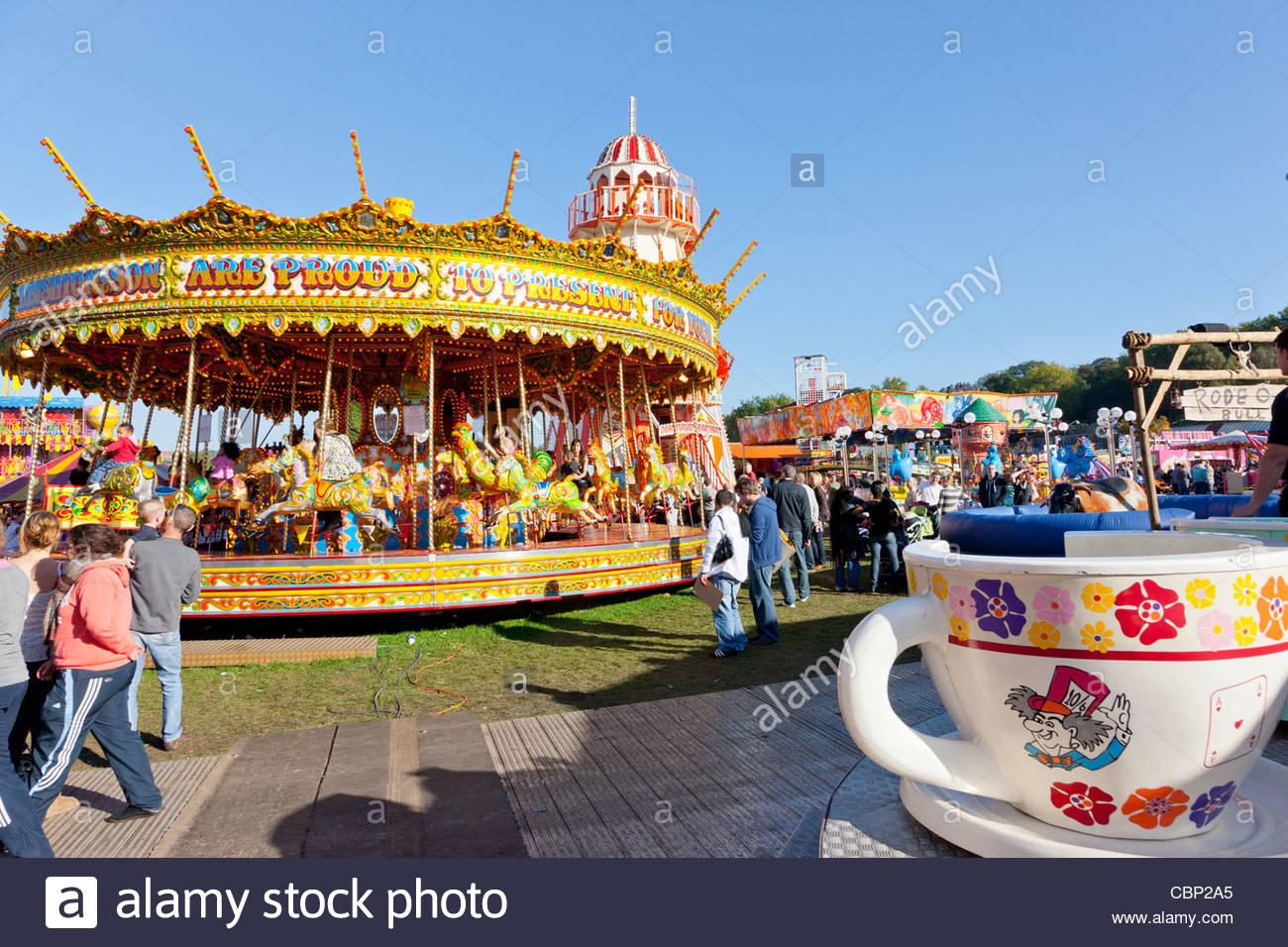 Roundabout With Galloping Horses High Resolution Stock Photography and ...