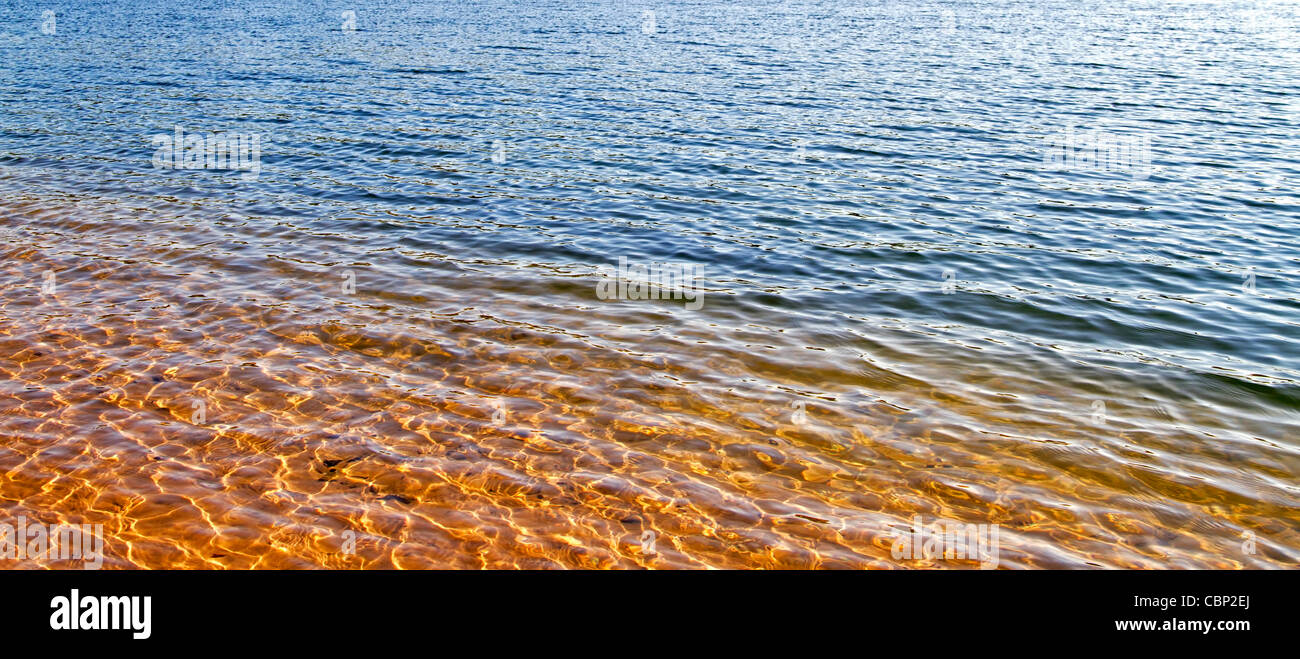 Shallow lake beach Stock Photo - Alamy